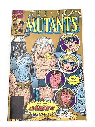 New Mutants #87 Gold Marvel Comics 1991 2nd Printing 1st Full App Cable ...