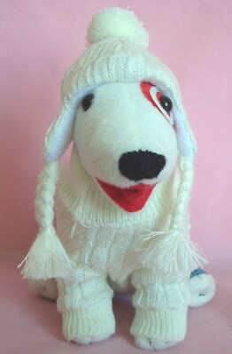 Target Dog Plush Winter Girl Dog Stuffed Toy Bullseye - Very Rare | eBay