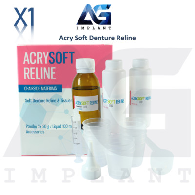 Acry Soft Temp Denture Reline Tissue Conditioning Self Cure Dental ...