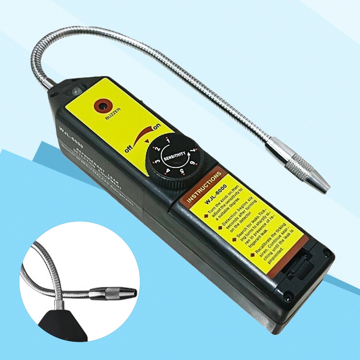 Ac Leak Detector Kit WJL-6000 Freon Leak Detector Halogen Leak Detector ...