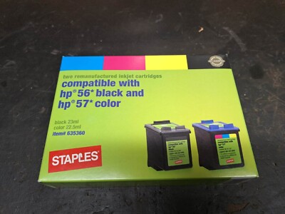 Staples HP 56 Black 57 Ink Cartridges | eBay