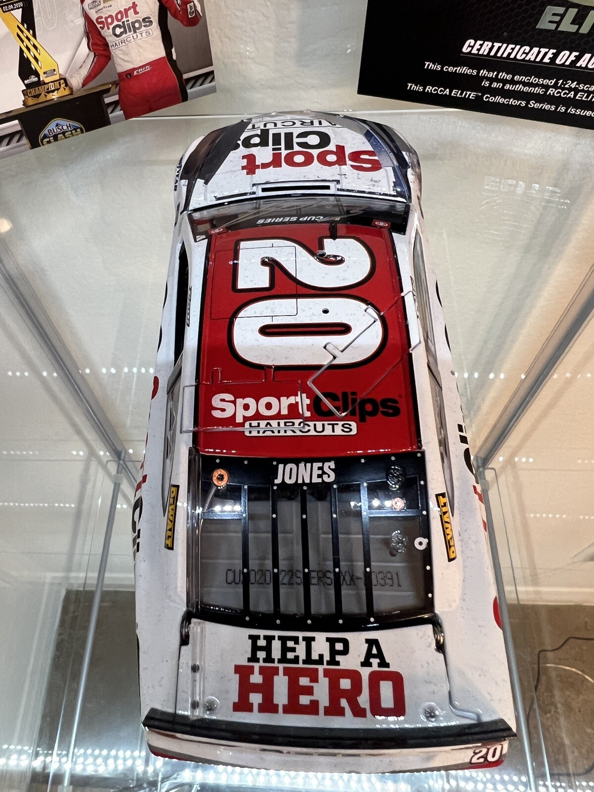 ERIK JONES 2020 DAYTONA BUSCH CLASH WIN 1/24 ELITE AUTOGRAPHED DIECAST ...