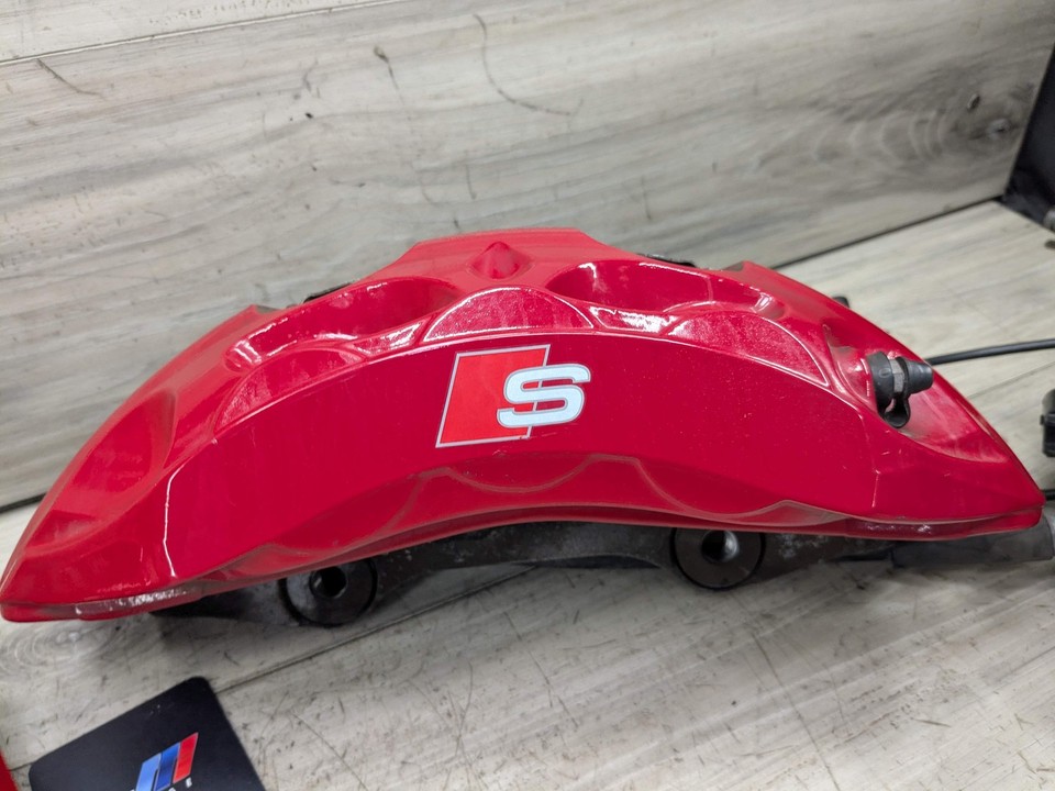 18-24 OEM AUDI A4 A5 S4 Q5 SQ5 Front Rear Red Sport Line Brake Caliper ...