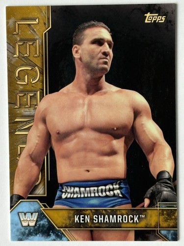 2017 Topps Legends WWE Ken Shamrock 10/10 Gold #53 BOOKEND! UFC! | eBay