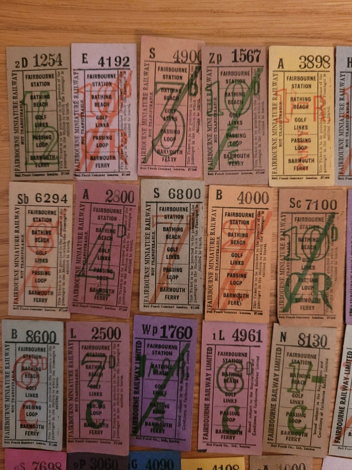 Fairbourne Railway/Minature Railway Tickets | eBay UK