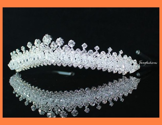 EXQUISITE RHINESTONE TIARA HEADBAND BRIDAL WEDDING H319 | eBay