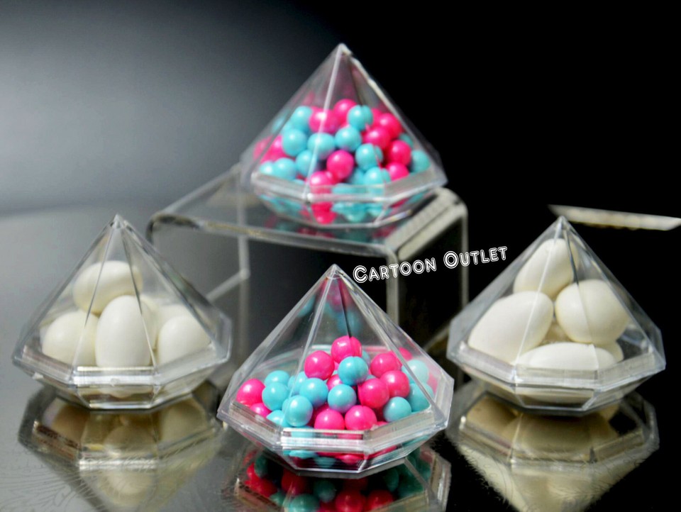 12 pc Princess Birthday Party Favors Diamond Fillable Mini Candy ...