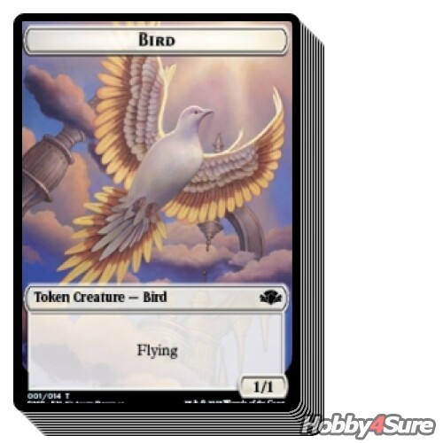 10 pcs Bird Token (1/14) M/NM Magic: The Gathering MTG Dominaria ...