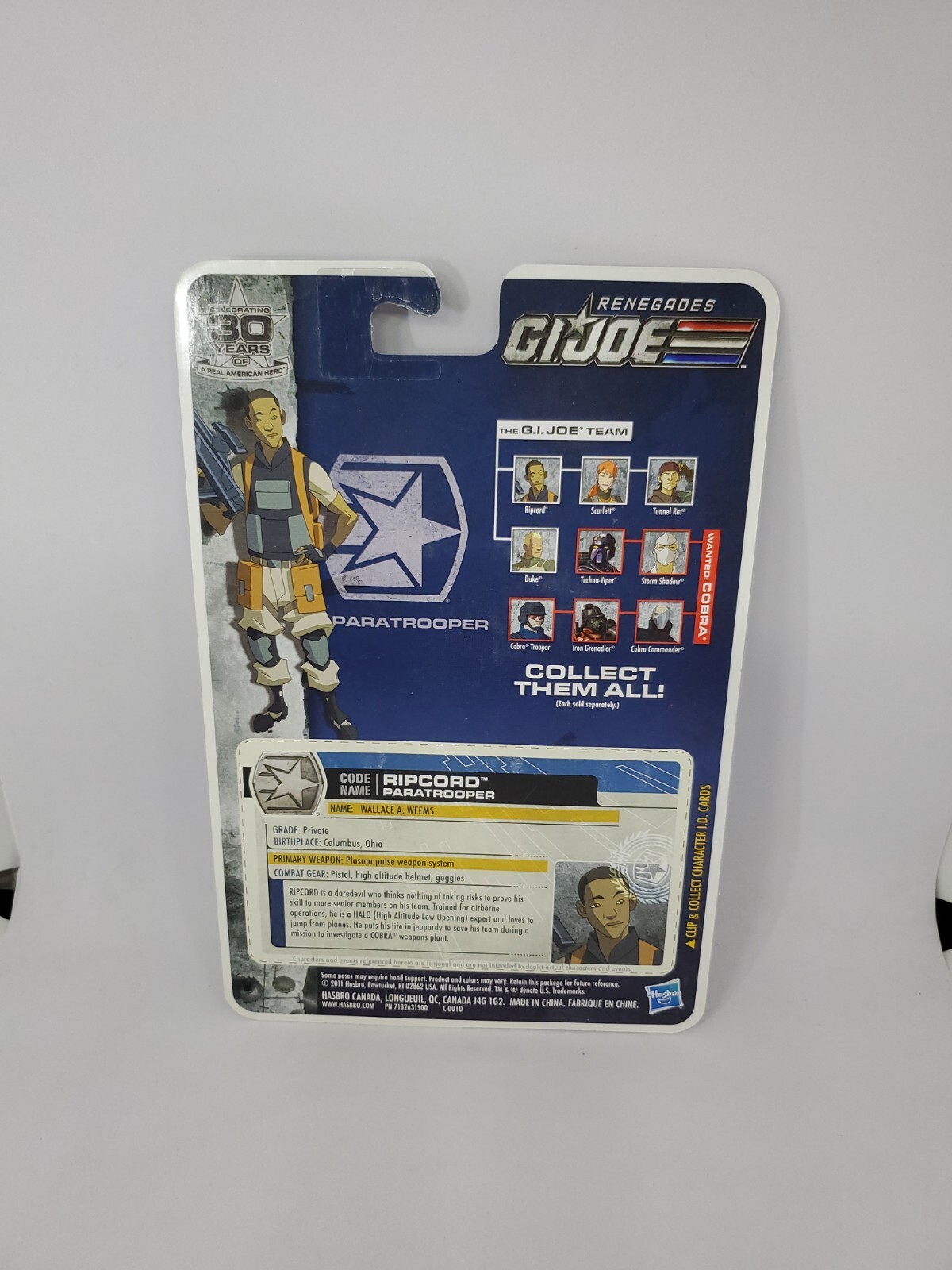 GI JOE 30 Years - Renegades: RIPCORD - Paratrooper "New" 2011 | eBay