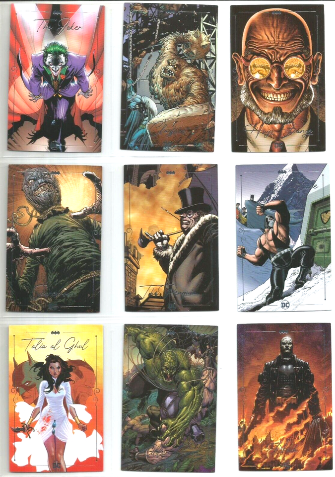 DC Comics BATMAN Basic Cards Full Set 97/97 + Checklist PERU 2022 ...