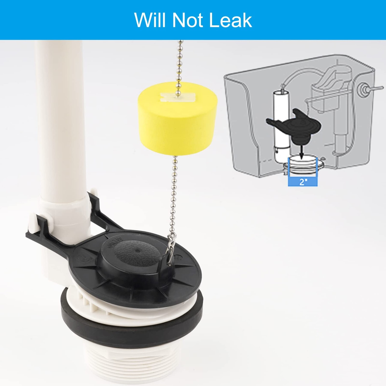 2 Pack 2-Inch Toilet Flapper Compatible American Standard 7381129-200 ...