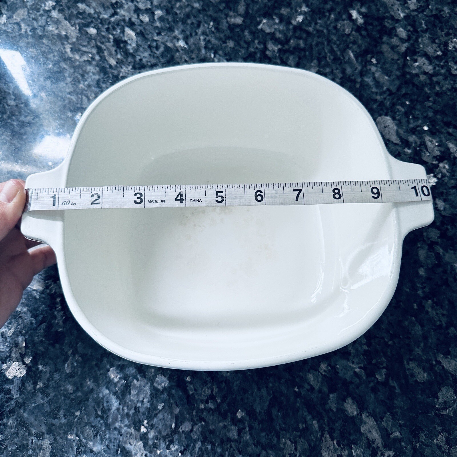 Rare Vintage 1958 Corningware Pyrocream Blue Cornflower Square Large ...