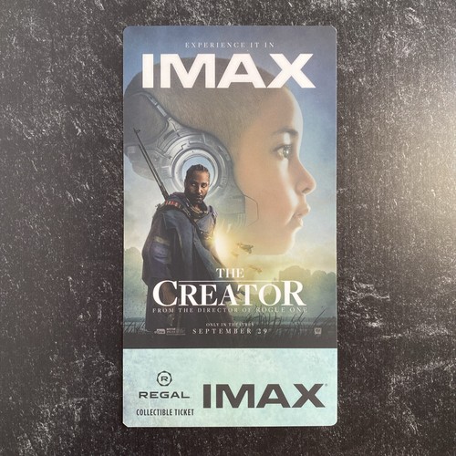The Creator IMAX Early Screening Collectible Movie Ticket - Regal | eBay