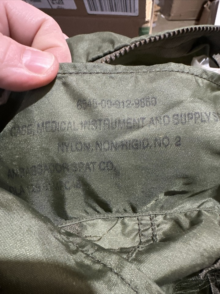 Vintage US Army Military First Aid Kit Individual US Contents Pouch ...