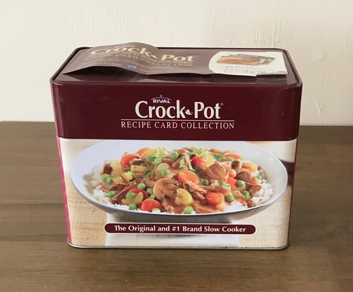 2007 Rival Crock Pot Recipe Card Collection in Storage Tin Box | eBay