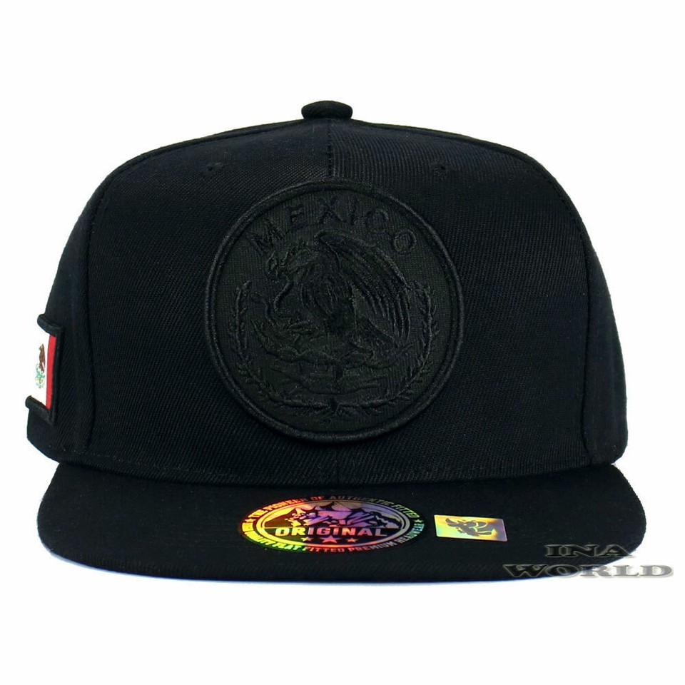 MEXICAN Hat MEXICO Federal Logo State Embroidery Snapback Flat Bill ...
