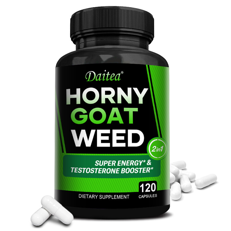 Horney Goat Weed for Men & Women-with Maca, Saw Palmetto, Ginseng, L ...