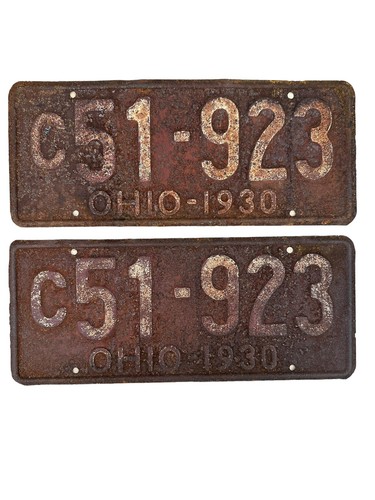 1930 Ohio License Plates The perfect rat rod look, these are beautiful ...