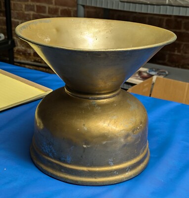 Antique Brass Weighted Spittoon Cowboy Western Saloon Un-polished 7” | eBay