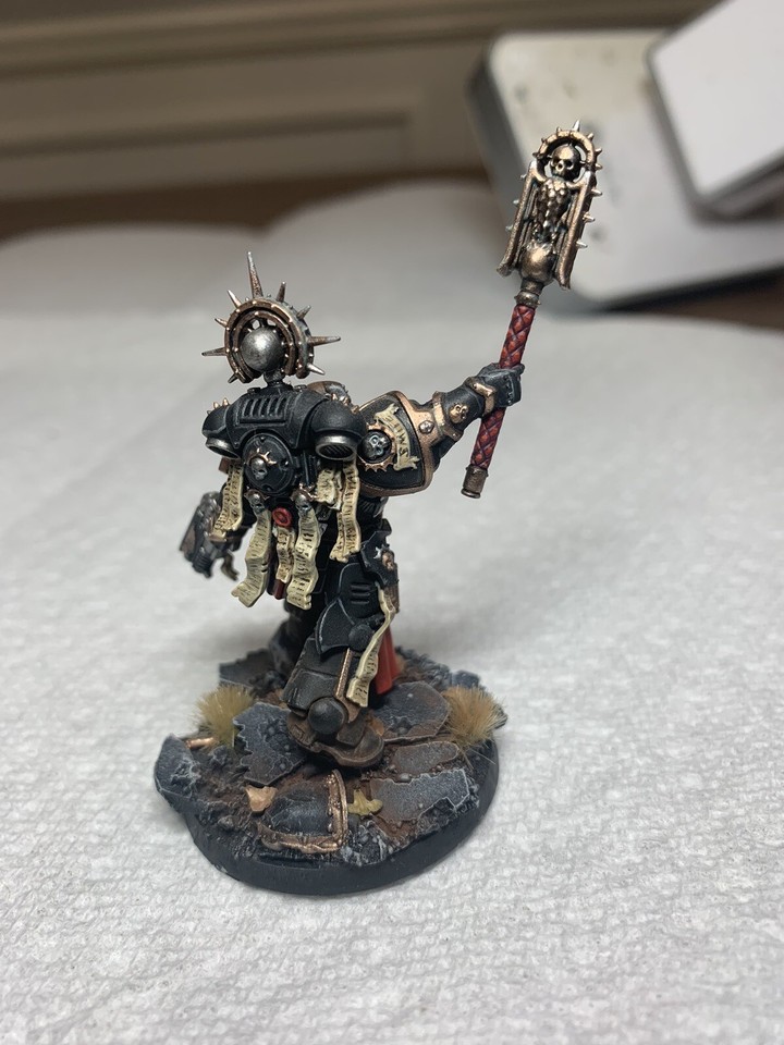 Warhammer 40k Painted Imperial Fist Primaris Chaplain | eBay