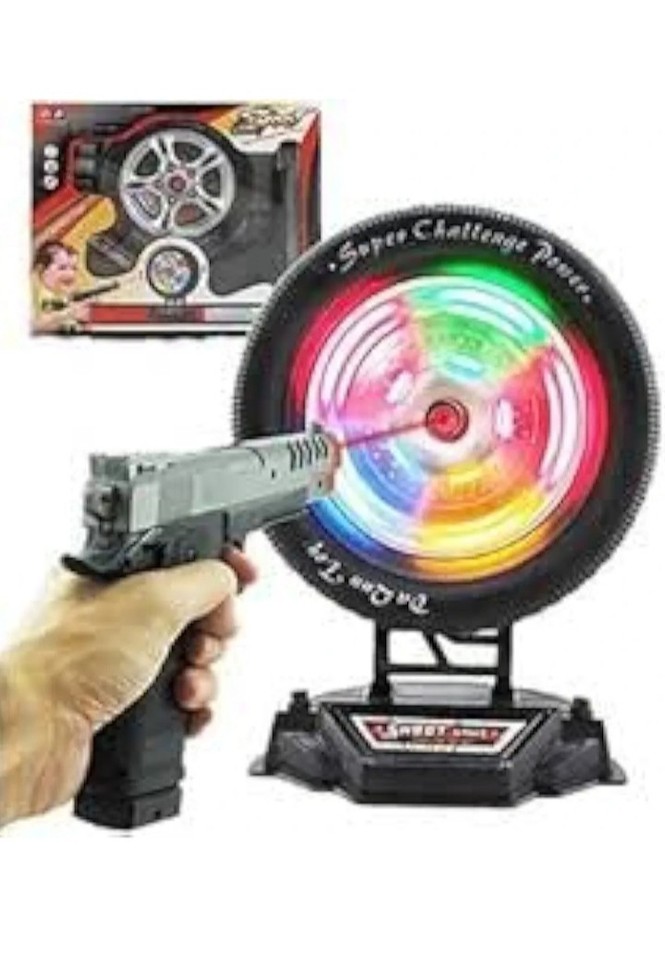 Laser Target Gun Sharp Shooter Toy Shooting Game with Music and Lights ...