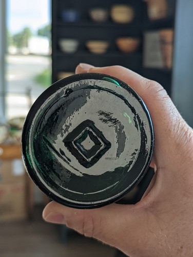 Pint Green Diamond Base CONGRESS EMPIRE SPRING Mineral Water Bottle ...