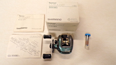 SHIMANO FISHING REEL W/ BOX - BANTAM CURADO 200-B5 - CLEAN & WORKS ...