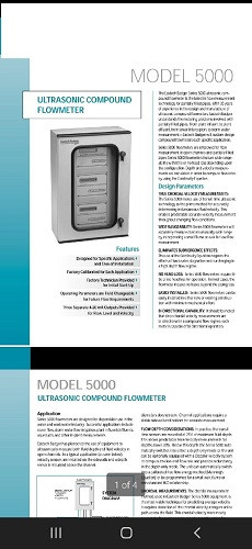 Eastech Badger Ultrasonic Compound Flowmeter Model 5000 Rittal ...