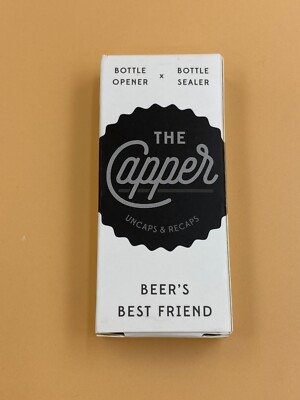 The Capper Bottle Opener & Sealer UNCAPS & RECAPS - Black | eBay