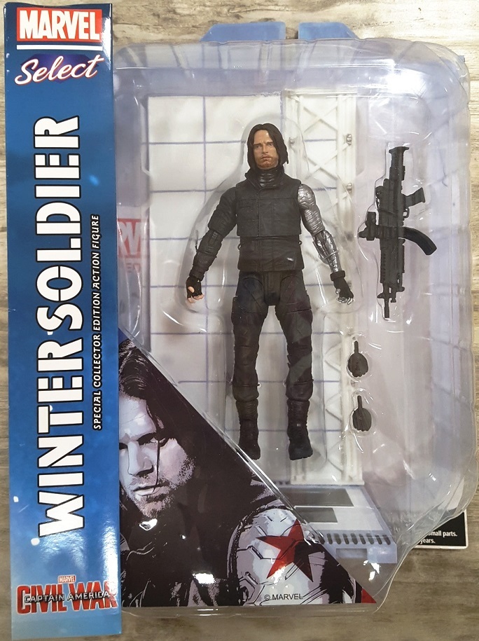 Diamond Select Captain America Civil War Winter Soldier Select Action ...