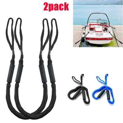 2Pack Marine Bungee Dock Line Boat Mooring Rope Anchor Cord Stretch ...
