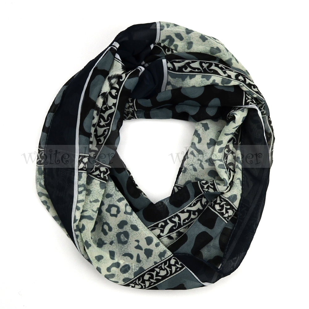 Cheetah Leopard Giraffe Animal Print Circle Loop Infinity Scarf Spring ...