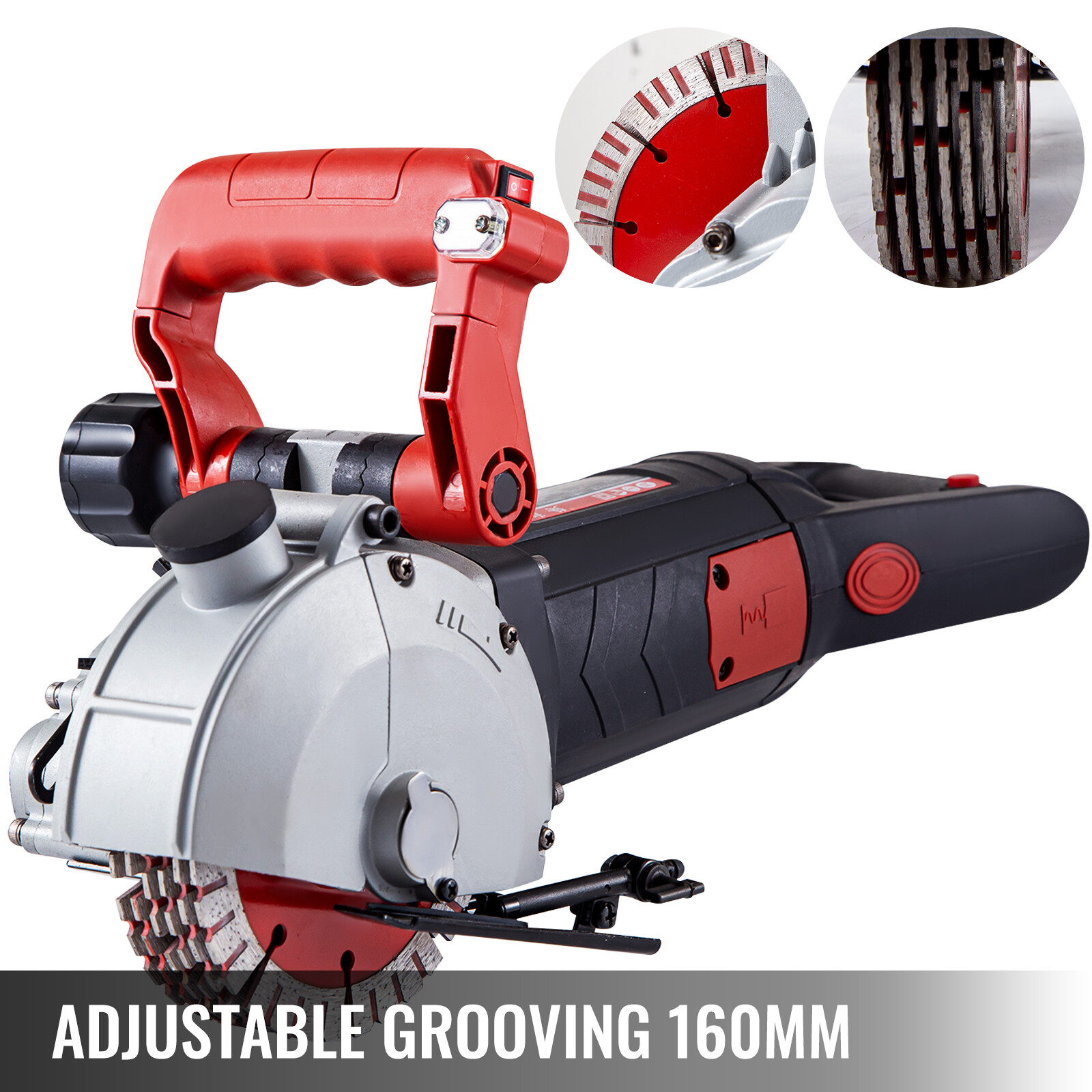 Wall Chaser Wall Groove Cutting Machine 52 mm Depth Wall Slotting ...