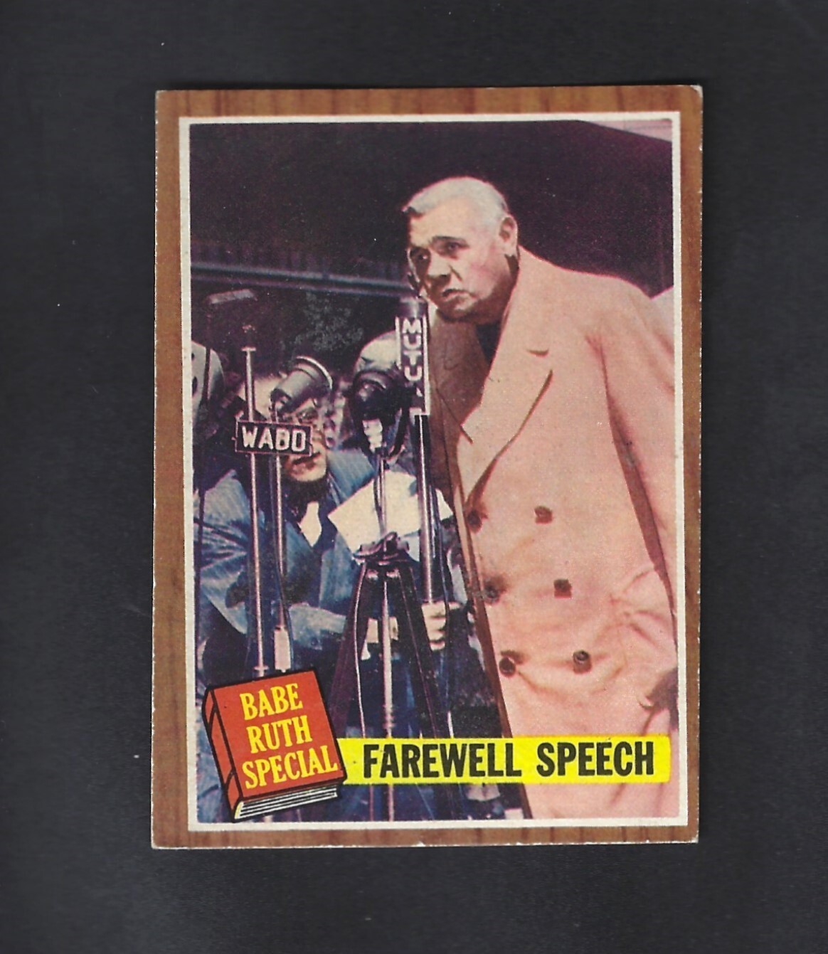1962 TOPPS BABE RUTH FAREWELL SPEECH # 144 | eBay