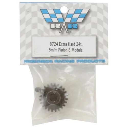 Robinson Racing Extra Hard Steel .8 Mod Pinion Gear w/5mm Bore (24T ...