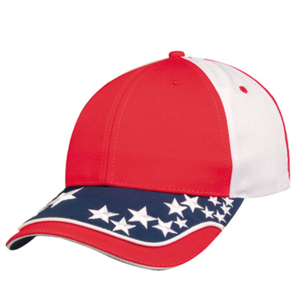 USA US Flag American Patriotic 6 Panel Cotton Twill Baseball Hats Caps ...