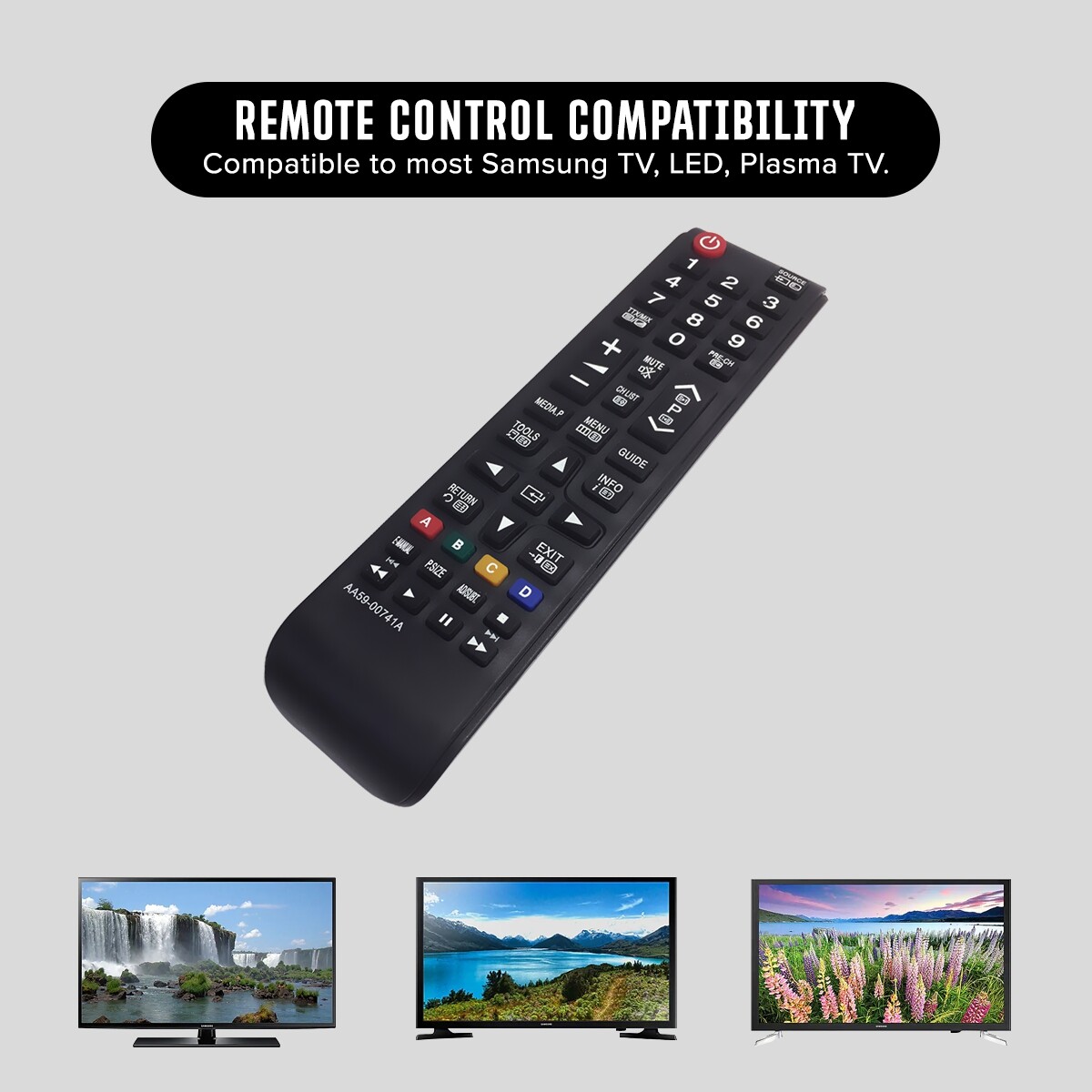 TV Remote for Samsung BN59-01199F BN59-01180A AA59-00721A AA59-00666A ...