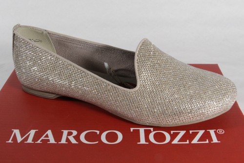 Marco Tozzi Slippers Ballerina Pumps Shoes Gold New | eBay
