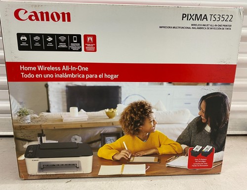 Canon PIXMA TS3522 All-in-One Wireless Inkjet Printer with Copy Scan ...