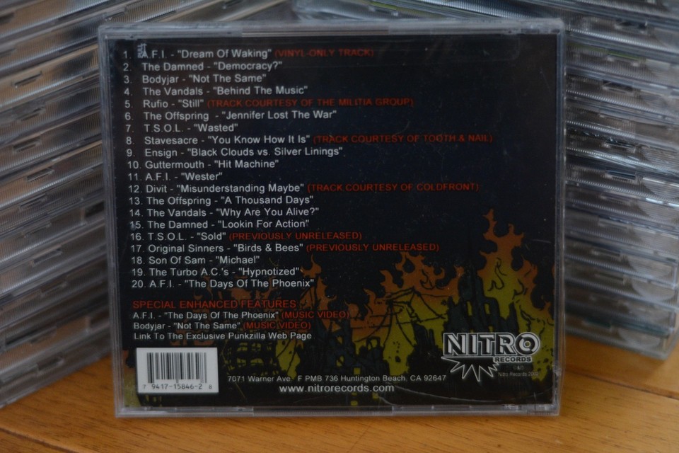 Punkzilla CD Compilation Nitro Records Punk Rock Bands AFI Offspring ...