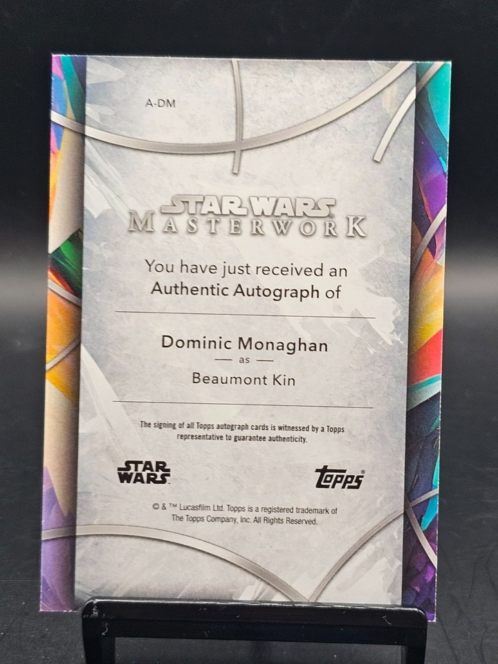 2024 TOPPS MASTERWORKS DOMINIC MONAGHAN AS BEAUMONT KIN #A-DM AUTO | eBay
