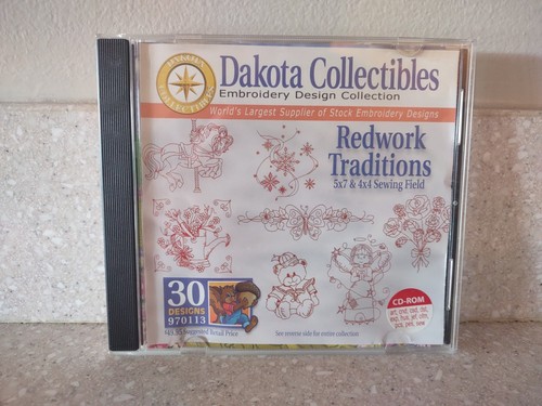 Dakota Collectibles Embroidery Designs REDWORK TRADITIONS CD-ROM #970113 | eBay