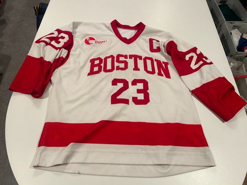 original circa early 2000's MARK MULLEN BU college hockey team GAME ...