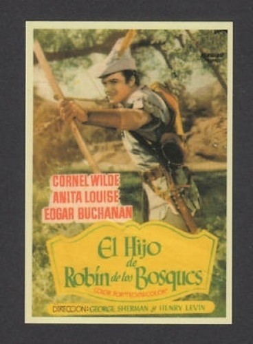 Robin Hood Cornel Wilde Spanish Movie Card | eBay