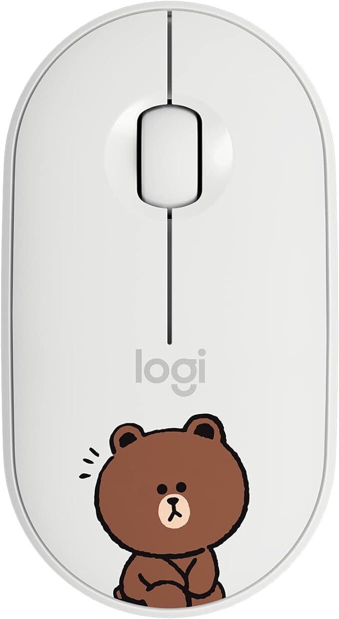 Logitech M350 Wireless Optical Mouse Line-Friends Brown Bluetooth 2.4G ...