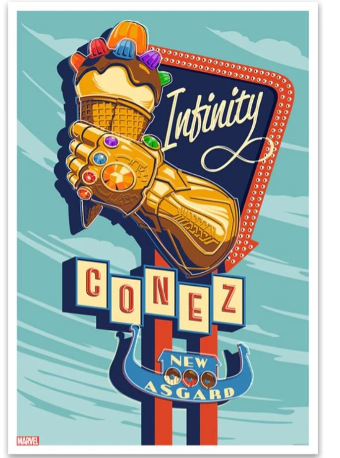 Marvel Infinity Conez Thor Steve Thomas Poster Giclee Print 13x19 ...