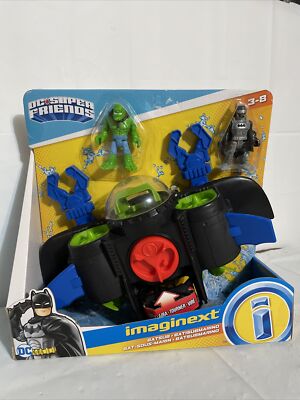 Imaginext DC Super Friends Batsub Batman figure, Killer Croc. Bat Sub ...