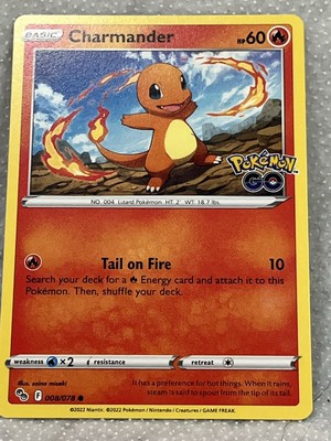 Charmander Pokemon Card - 008/078 - Common - New | eBay