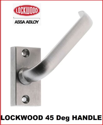 Lockwood 3540 SERIES - 45 DEG LEVER HANDLE ASSEMBLY Satin Chrome fits ...
