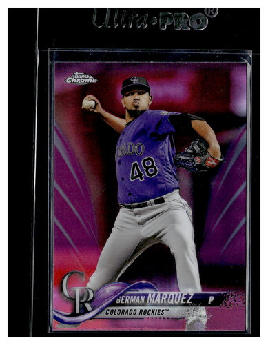 2018 Topps Chrome Pink Refractor #80 German Marquez | eBay